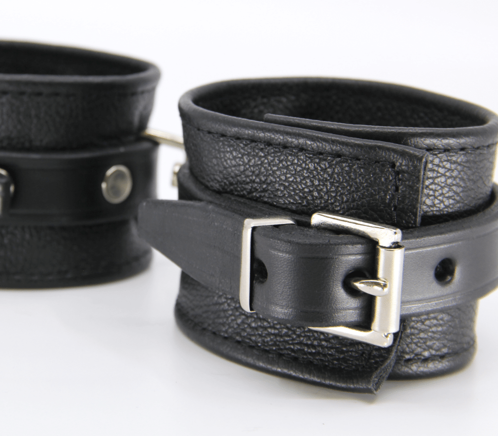 Soft Grained Leather Ankle Restraints | Love In Leather