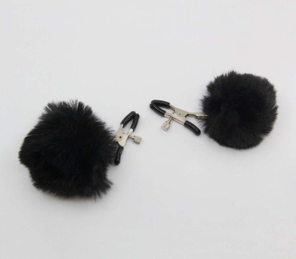 Pom Pom Nipple Clamps in 2 Colours | Love In Leather