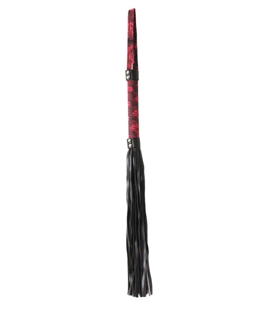 Red Jacquard Lace Flogger | Love In Leather
