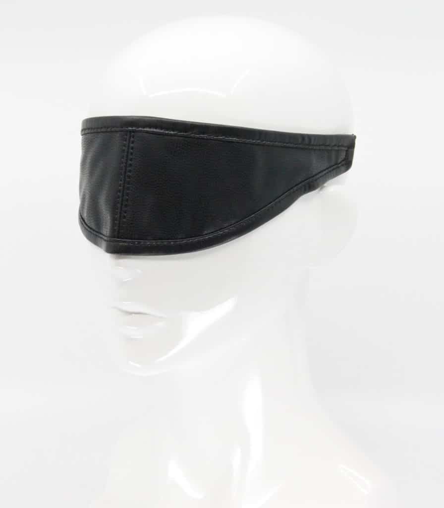 Mouldable Total Block-Out Leather Blindfold | Love In Leather