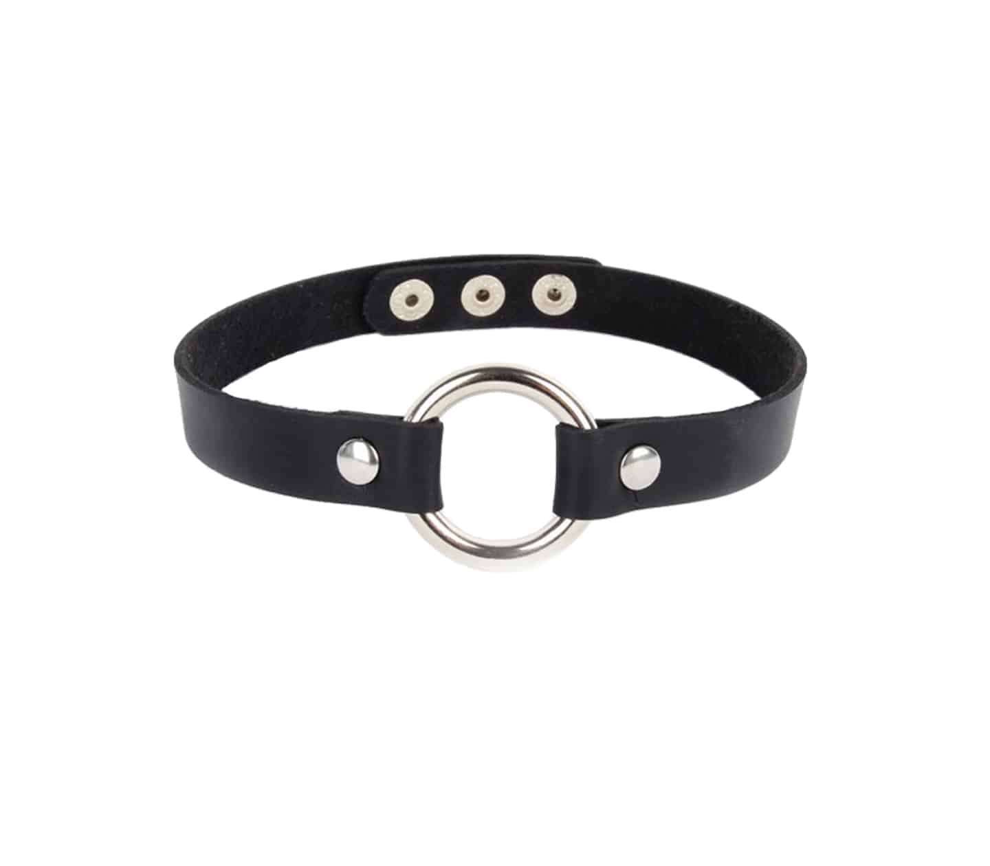 O-Ring Faux Leather Choker in 2 Colours | Love In Leather